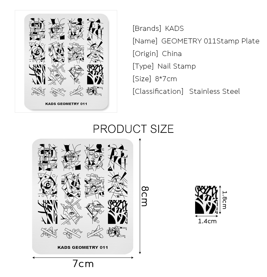 GEOMETRY 011 Nail Stamping Plate Geometry Abstract Painting ,GEOMETRY ...