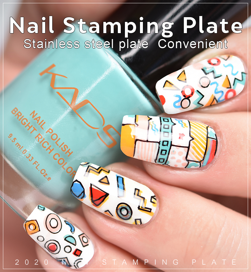 GEOMETRY 001 Nail Stamping Plate Geometry ,GEOMETRY Sale - KADS