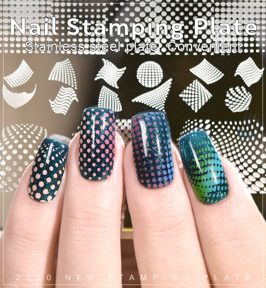 GEOMETRY 009 Nail Stamping Plate Geometry Spot ,GEOMETRY Sale - KADS