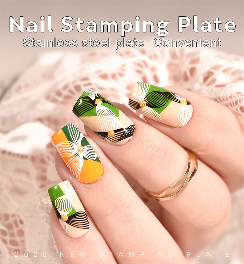 GEOMETRY 005 Nail Stamping Plate Geometry Wave Line ,GEOMETRY Sale - KADS