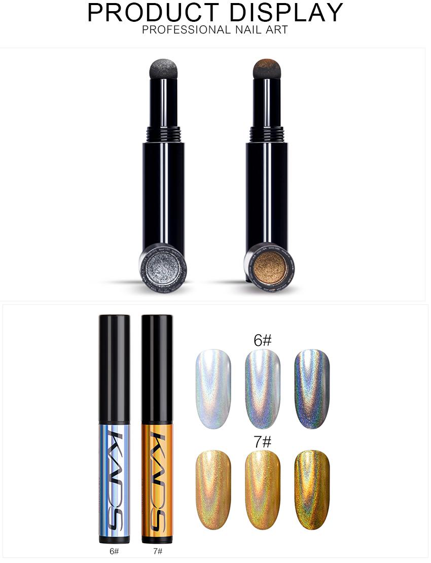 Laser Nail Powder Cushion Pen 200122 ,Nail Glitter Powder Sale - KADS