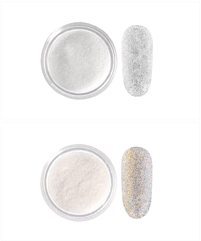 Glitter Sugar Powder Pure White 200117,Nail Powder