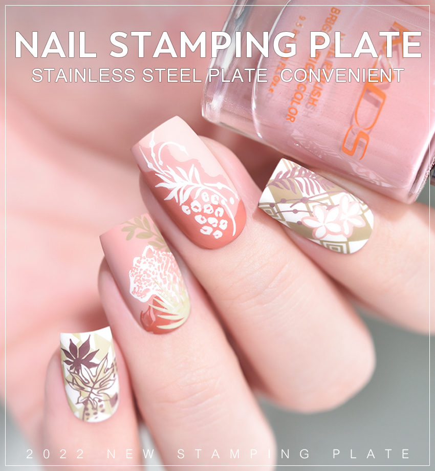 SUMMER 012 Nail Stamping Plate Geometric Patterns & Toucan & Flamingo ...