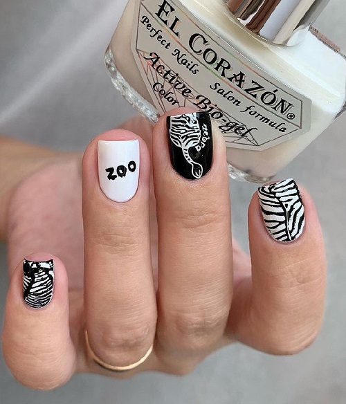 28 Cute Animal Tail Nails done with KADS Zoo 015