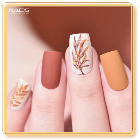 15 Beautiful Autumn Leaf Nail Designs done with KADS Stamping Plates