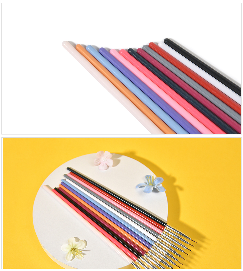 Colorful Nail Liner Brush Set Line Pen 430074,Liner & Striper Brush