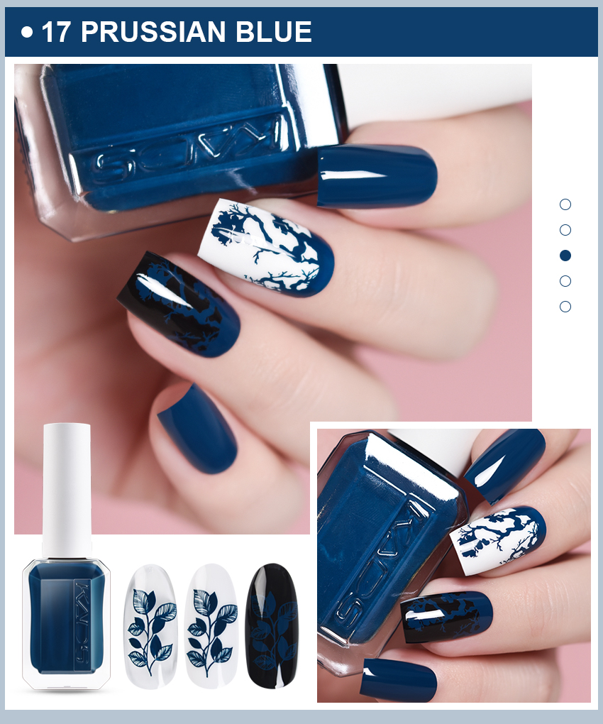 Nail Stamp Polish 17 Prussian Blue 11ml New Bottle,New Bottle Stamping ...