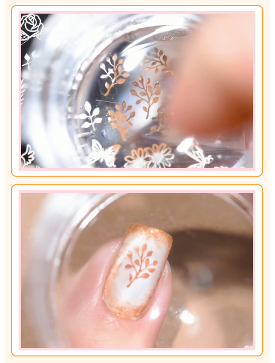 Autumn Leaf | Specimen in the Frame | Nail Stamping Tutorial【KADSNailArt】