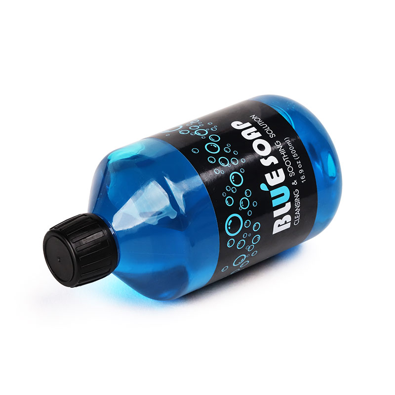 500ml tattoo blue soap bottle Cleaning Soothing Solution tattoo accessories