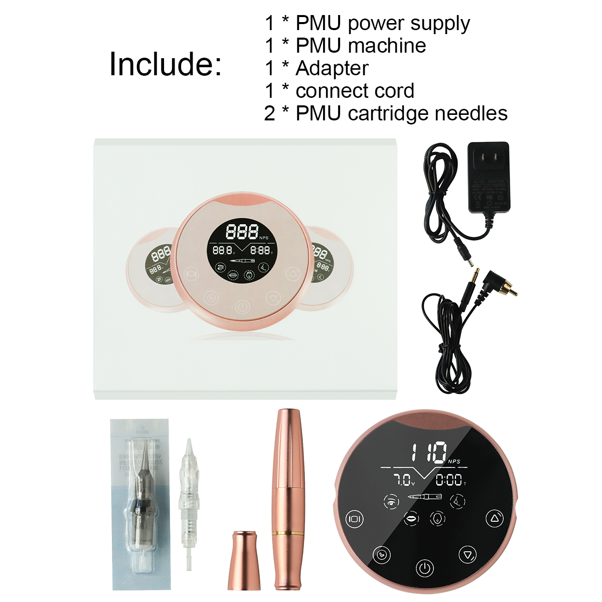 P90 PMU Mirro Panel Microblading Rotary Pen Permanent Makeup Tattoo ...