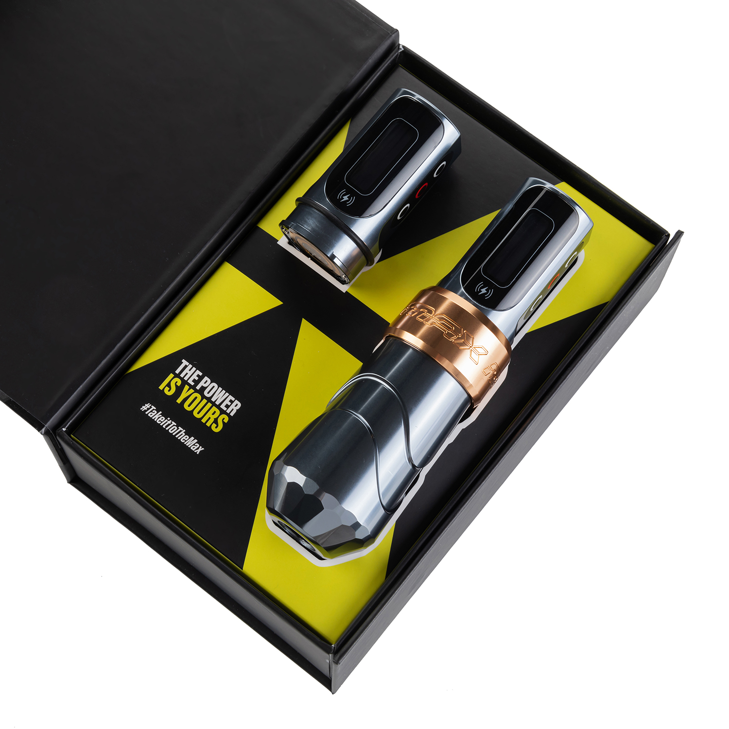 FK Iron Flux Max Gold Tattoo Machine Pen with PowerBolt