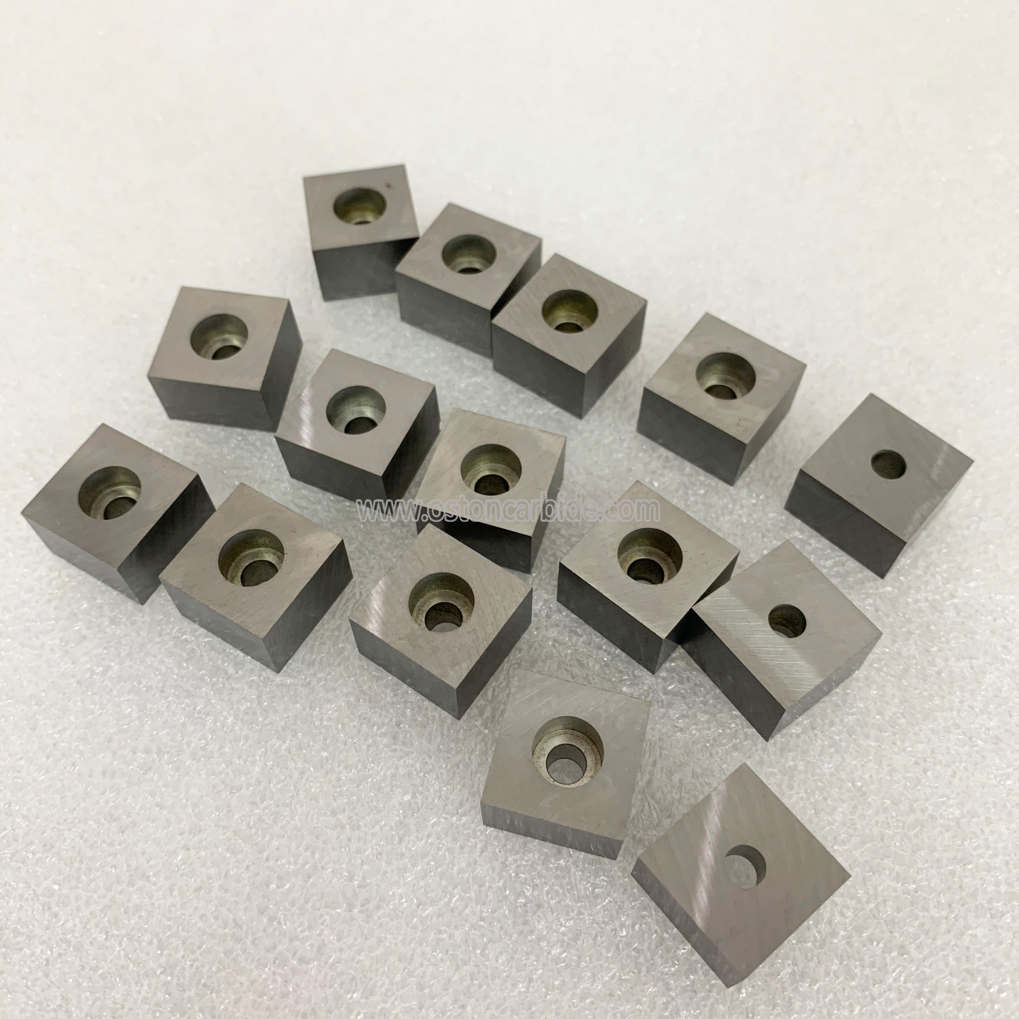 K30 Tungsten Carbide Square Blocks with Fixing Bore Hole