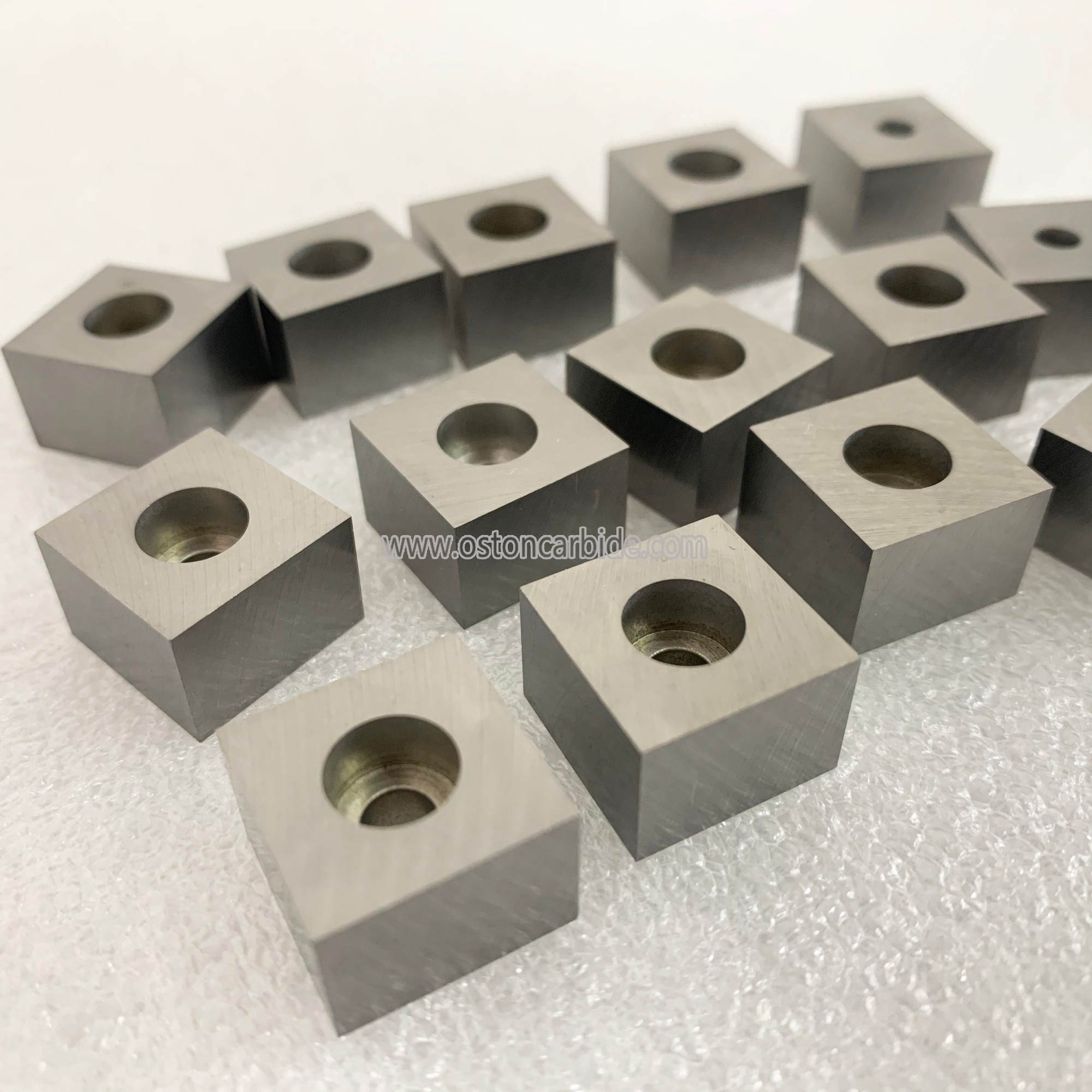 K30 Tungsten Carbide Square Blocks with Fixing Bore Hole
