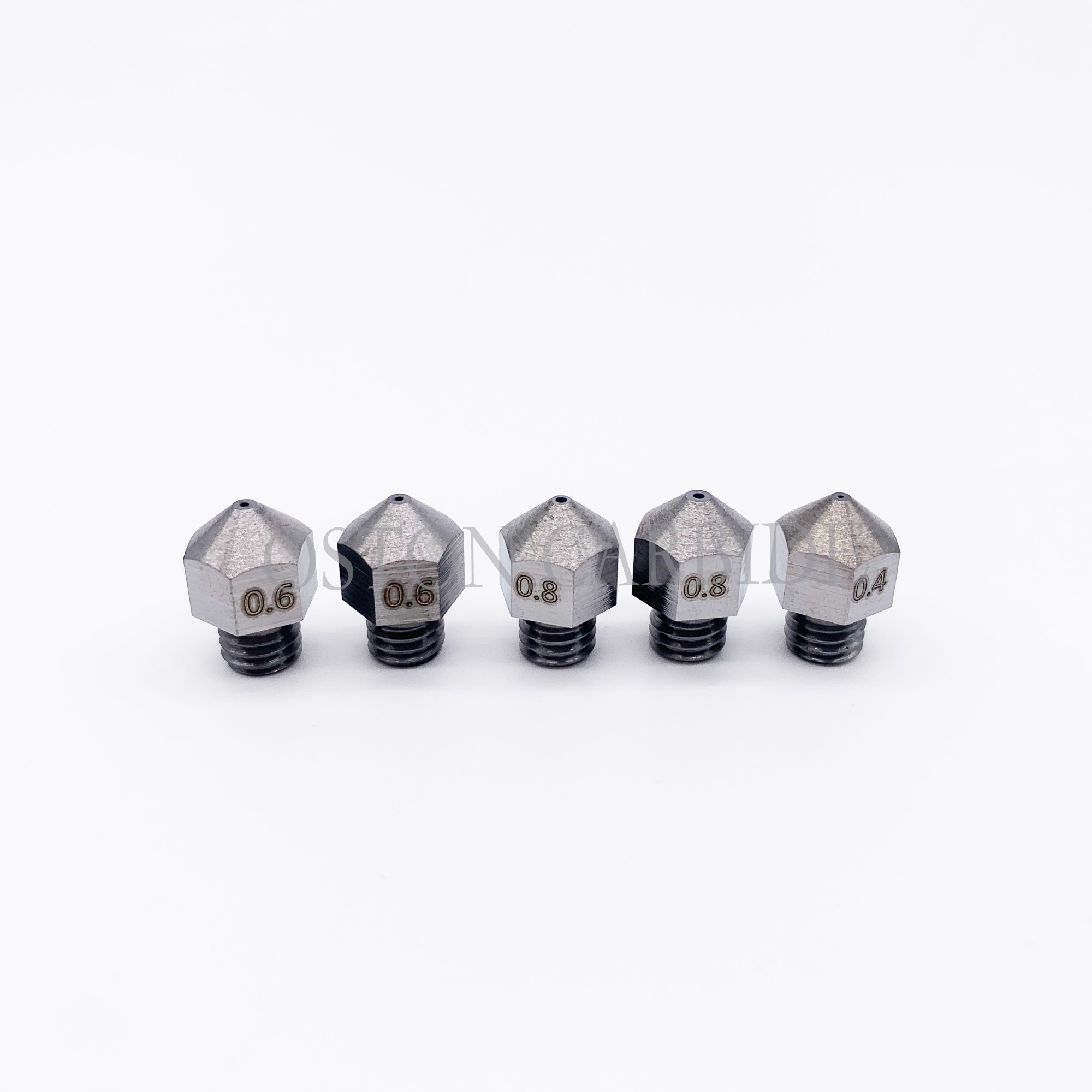Cemented Carbide spraying nozzles MK8 Tungsten Alloy 3D Printer Nozzle ...