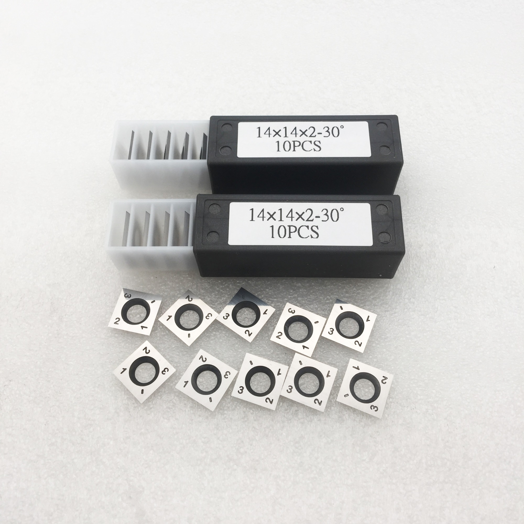 14x14x2mm Tungsten Carbide inserts for wood jointer helical cutter head