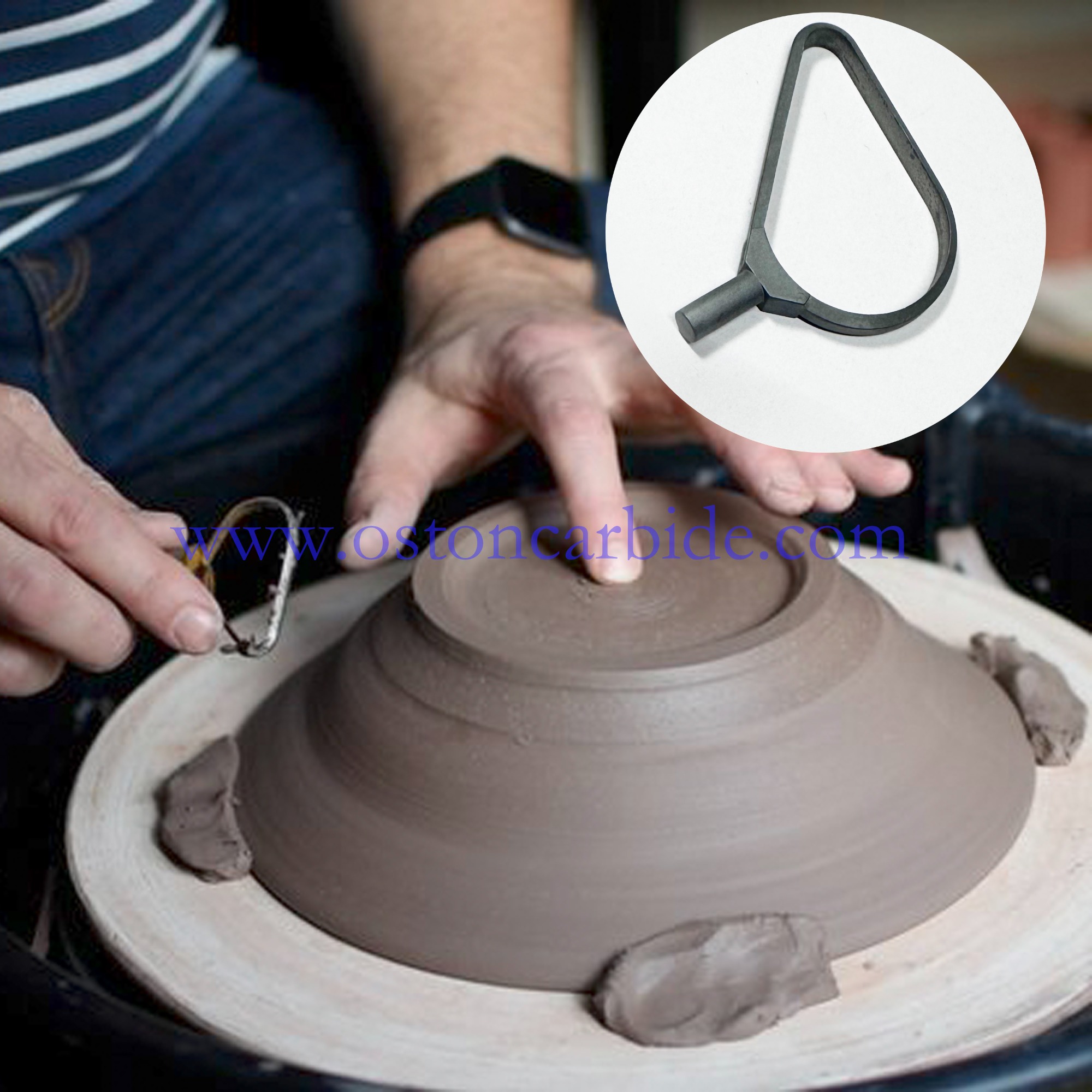 Original Material K10 Tungsten Carbide Pottery Trimming Loop for ...