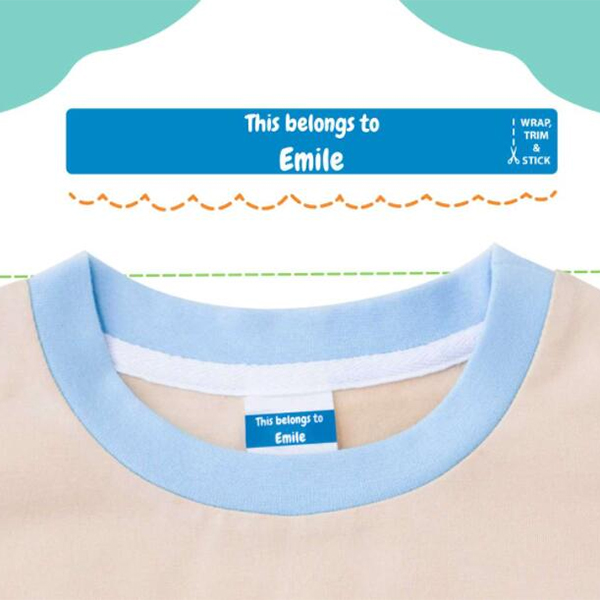 Stick-On Clothing Labels | Material for name labels making