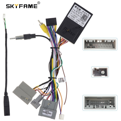 RAISE Car 16pin Wiring Harness Adapter Canbus Box Decoder Android Radio ...