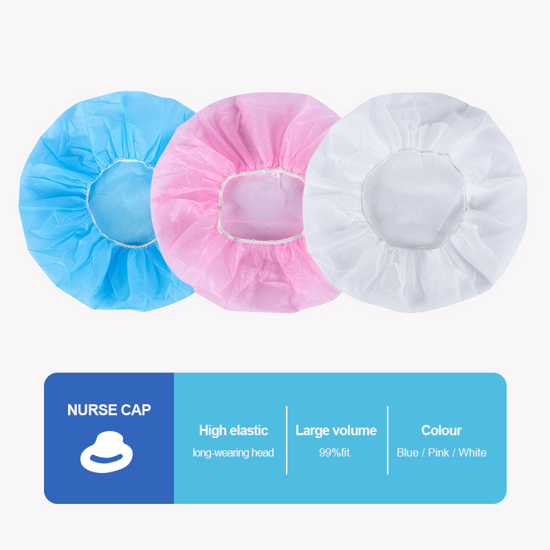 Disposable PP Non Woven Strip Clip Cap Bouffant Head Cover Hair Net ...