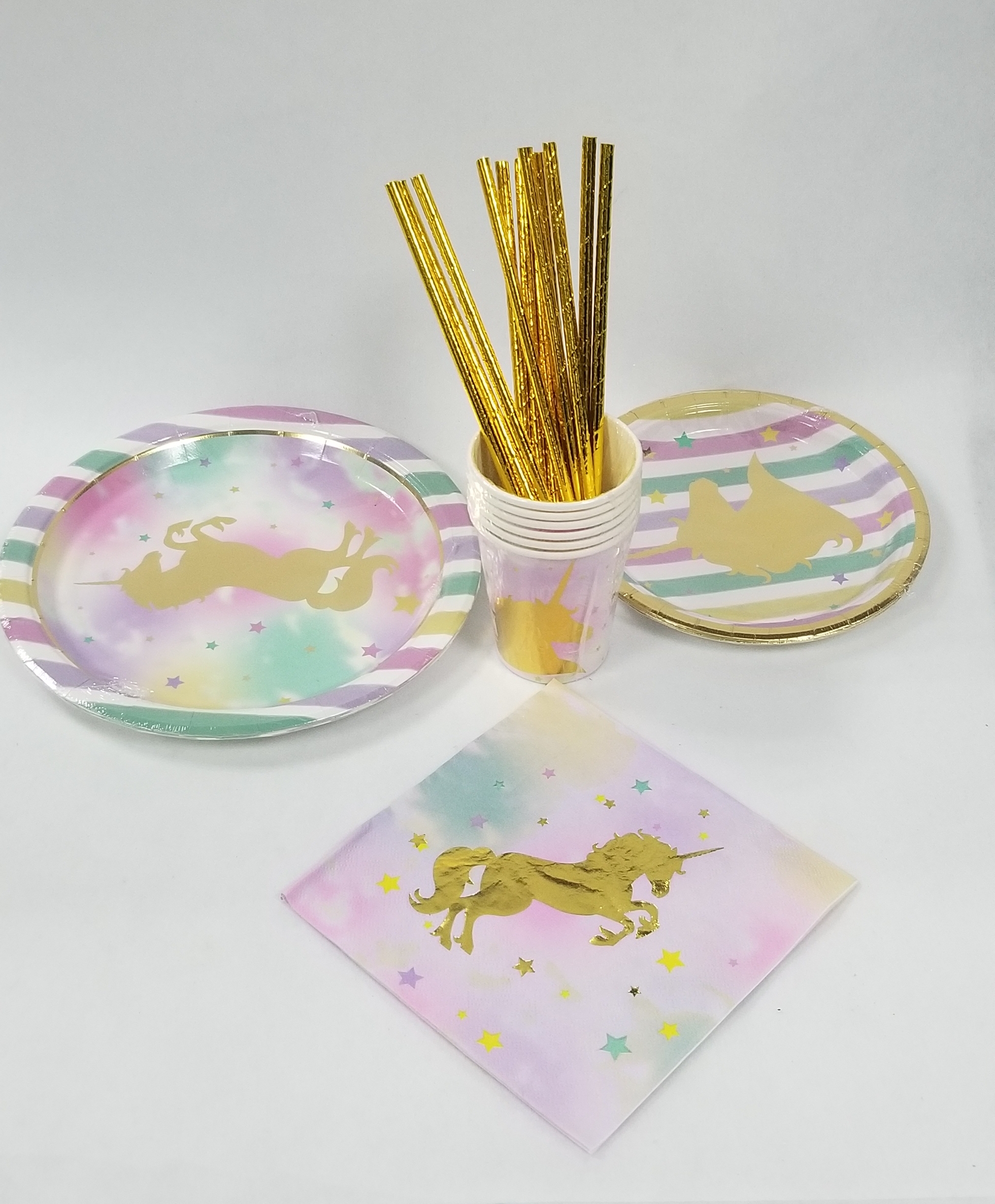 Unicorn Party Paper Tableware Set
