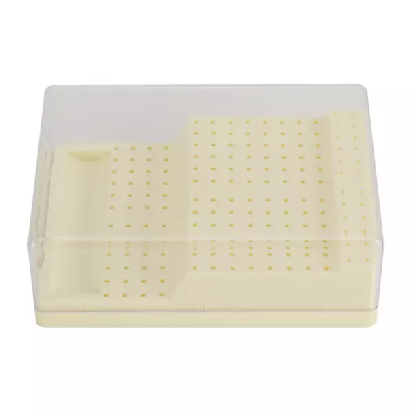 168-Hole Dental Bur Block Holder with Flat Lid