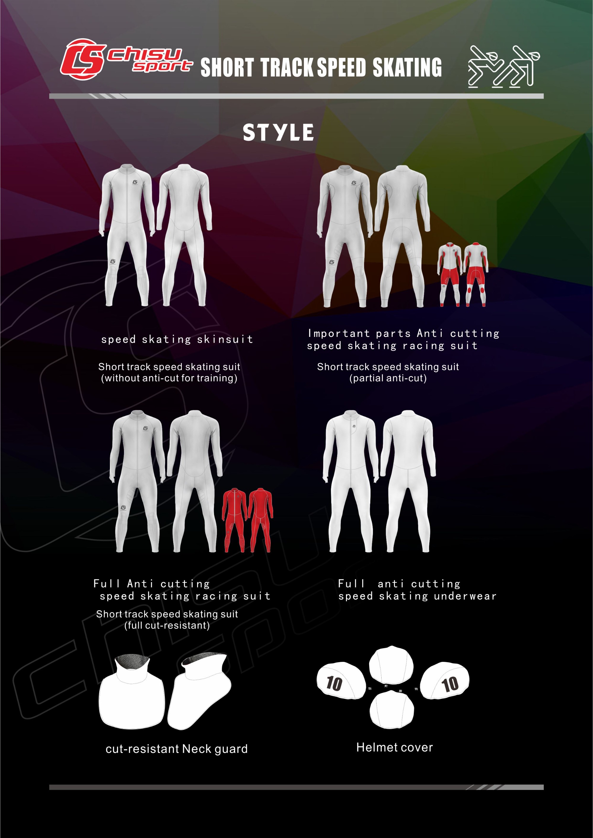 short track speed skating suit custom