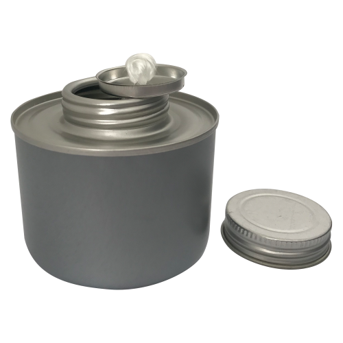 Screw cap tin cans with 83mm Diameter for 6hours burning