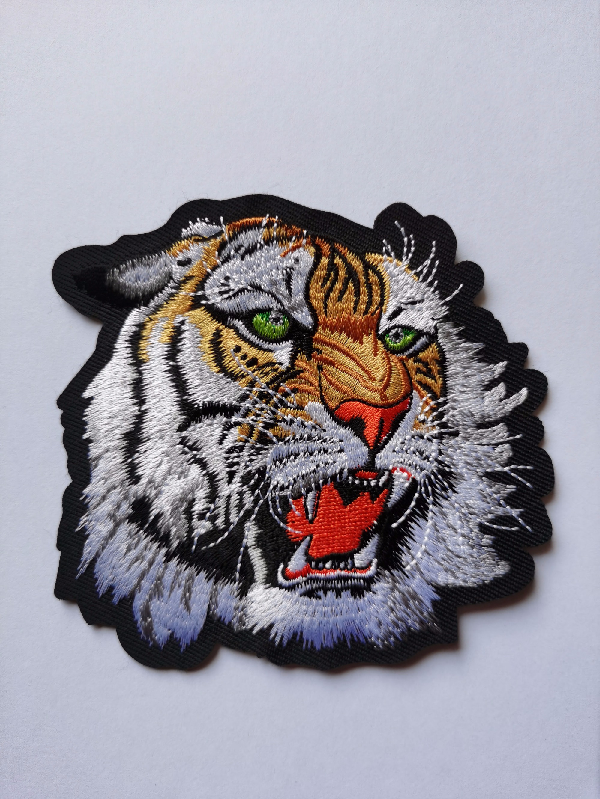 Tiger head Embroidery patch,Embroidered Badges