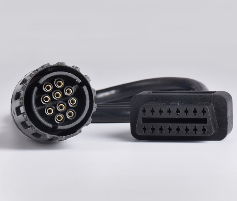 OBD2 Diagnostic Cable For BMW ICOM D Module Cable 10pin OBD adapter for ...