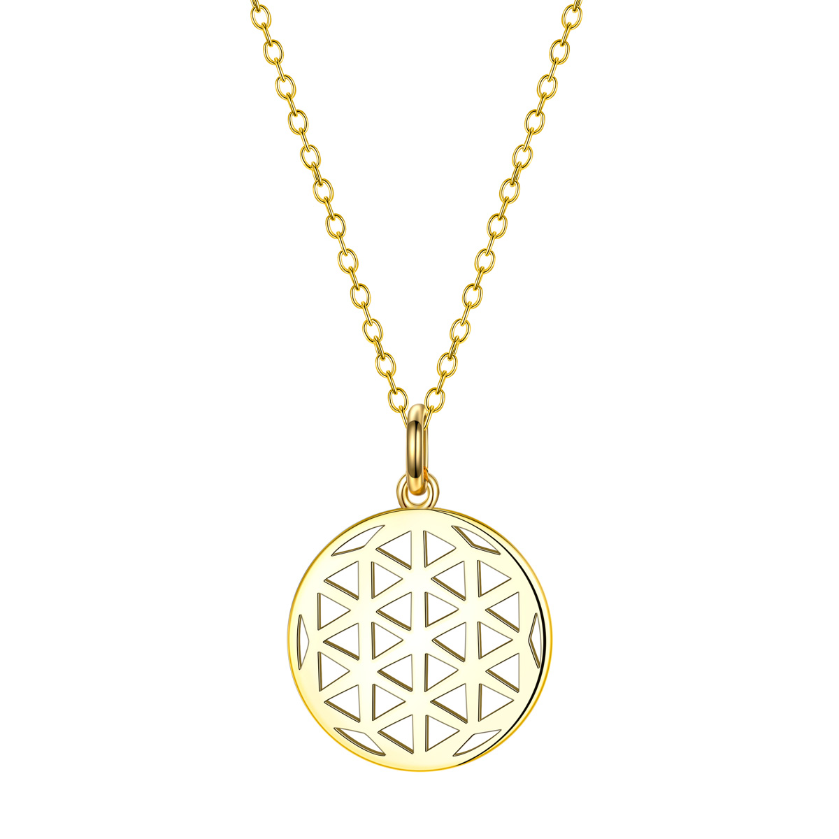 geometry coin pendant necklace,Necklaces