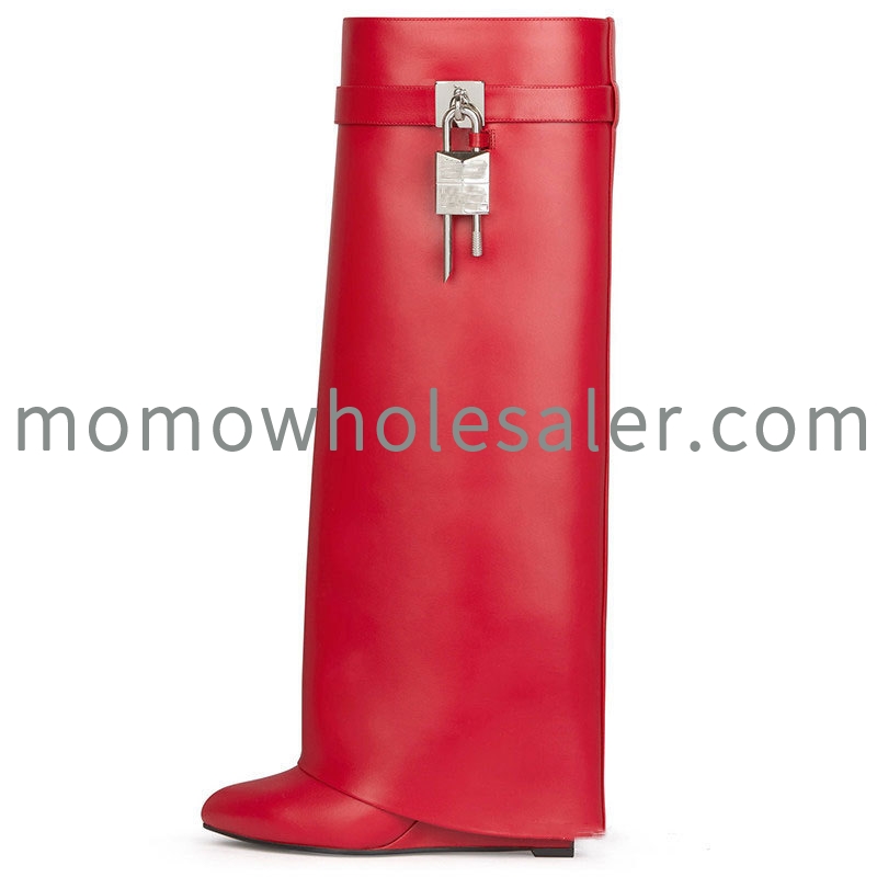 Hot Selling Autumn Round Toe Large Cylinder Metal Lock Buckle Medium ...