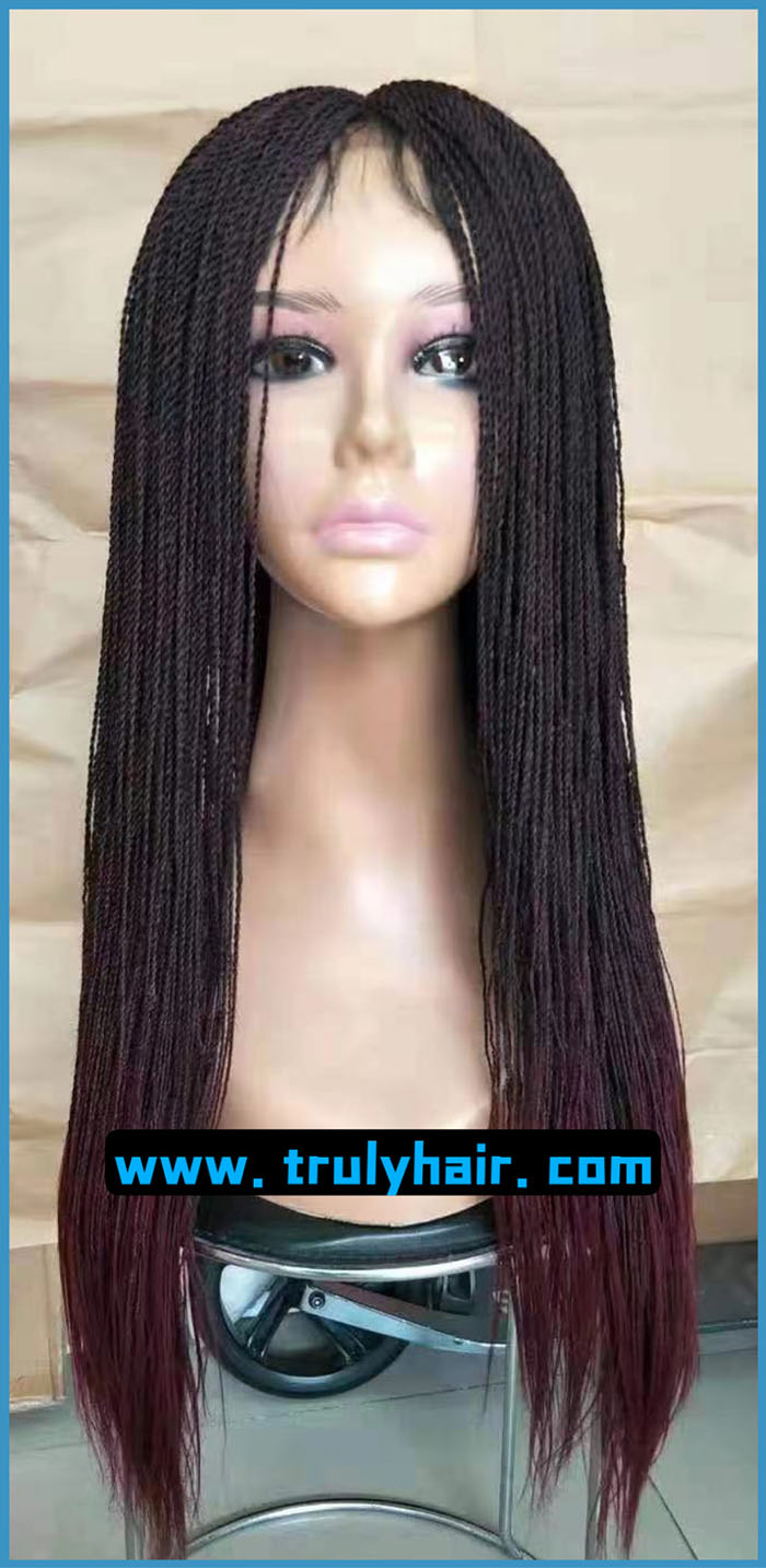 Small braiding wig synthetic hair wig