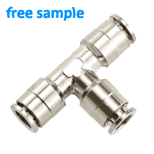 Brass Pneumatic Fitting Union Tee Reducer