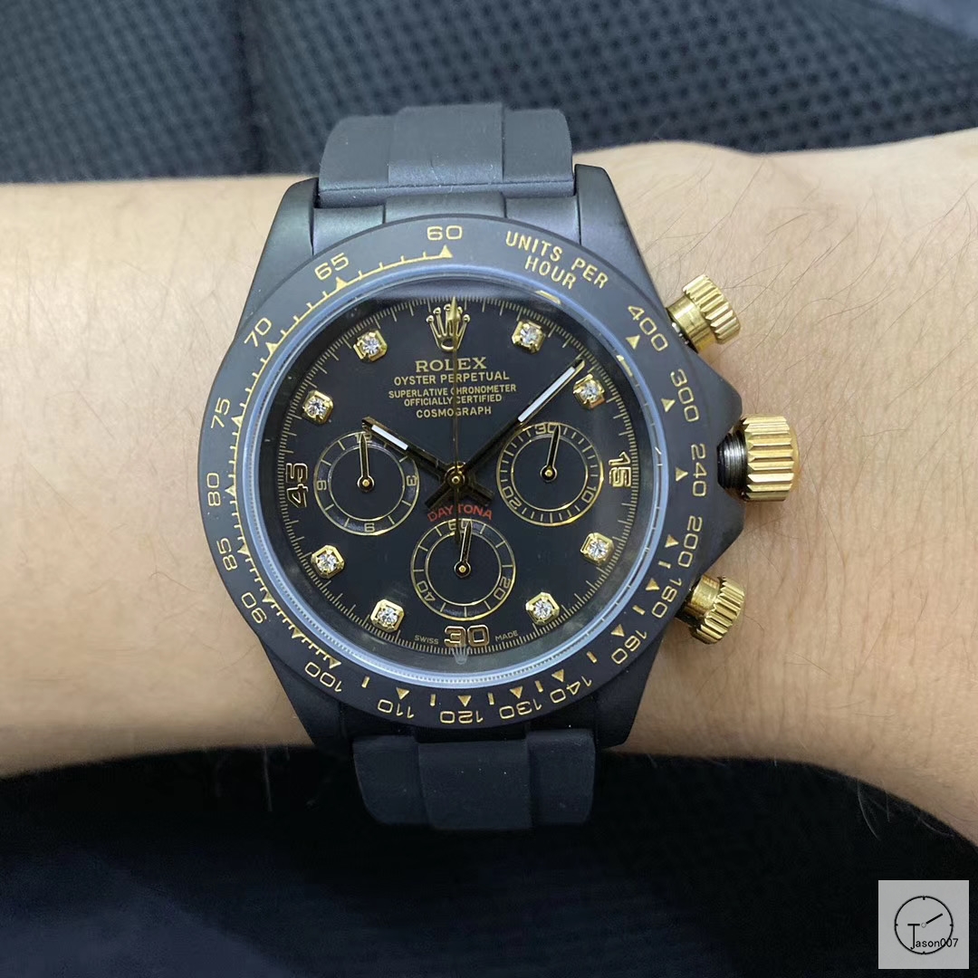 U1 Factory Rolex Daytona PVD Black Case Black Dial Ceramic Bezel ...