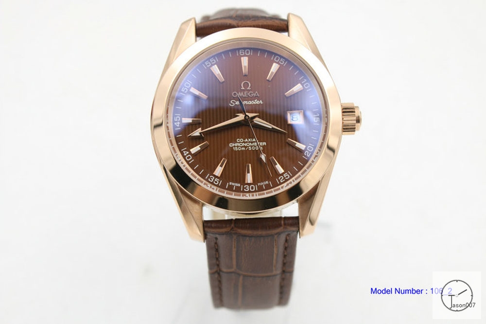 Omega SeaMaster ChronoMeter Automatic Movement Glass Back Brown dial ...