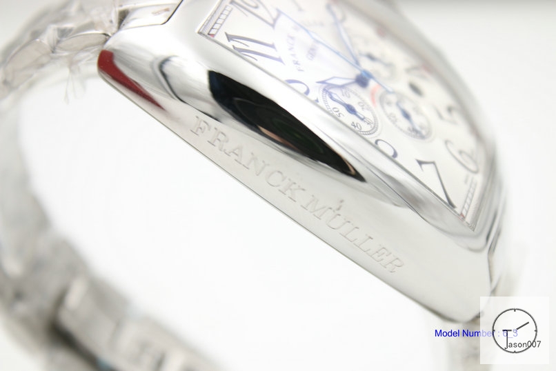 Franck&Muller MARINER Quartz Stop watch Wihte dial Silver case ...