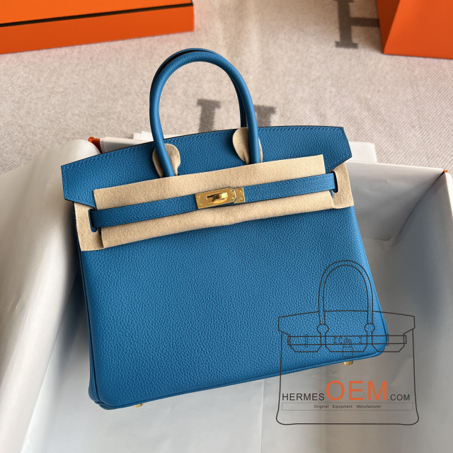 Birkin 25cm Togo B3 Blur zanzibar Gold