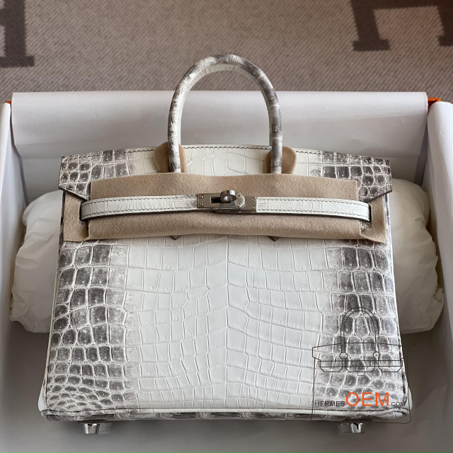 Birkin25 Himalaya Crocodile PHW