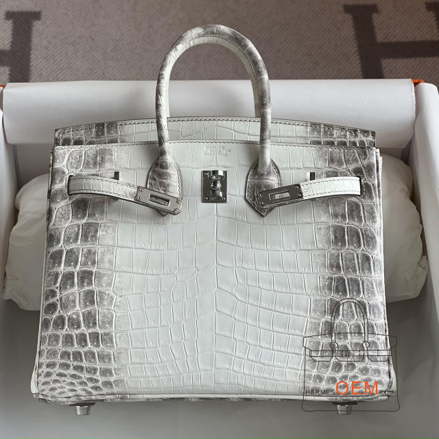 Birkin25 Himalaya Crocodile PHW