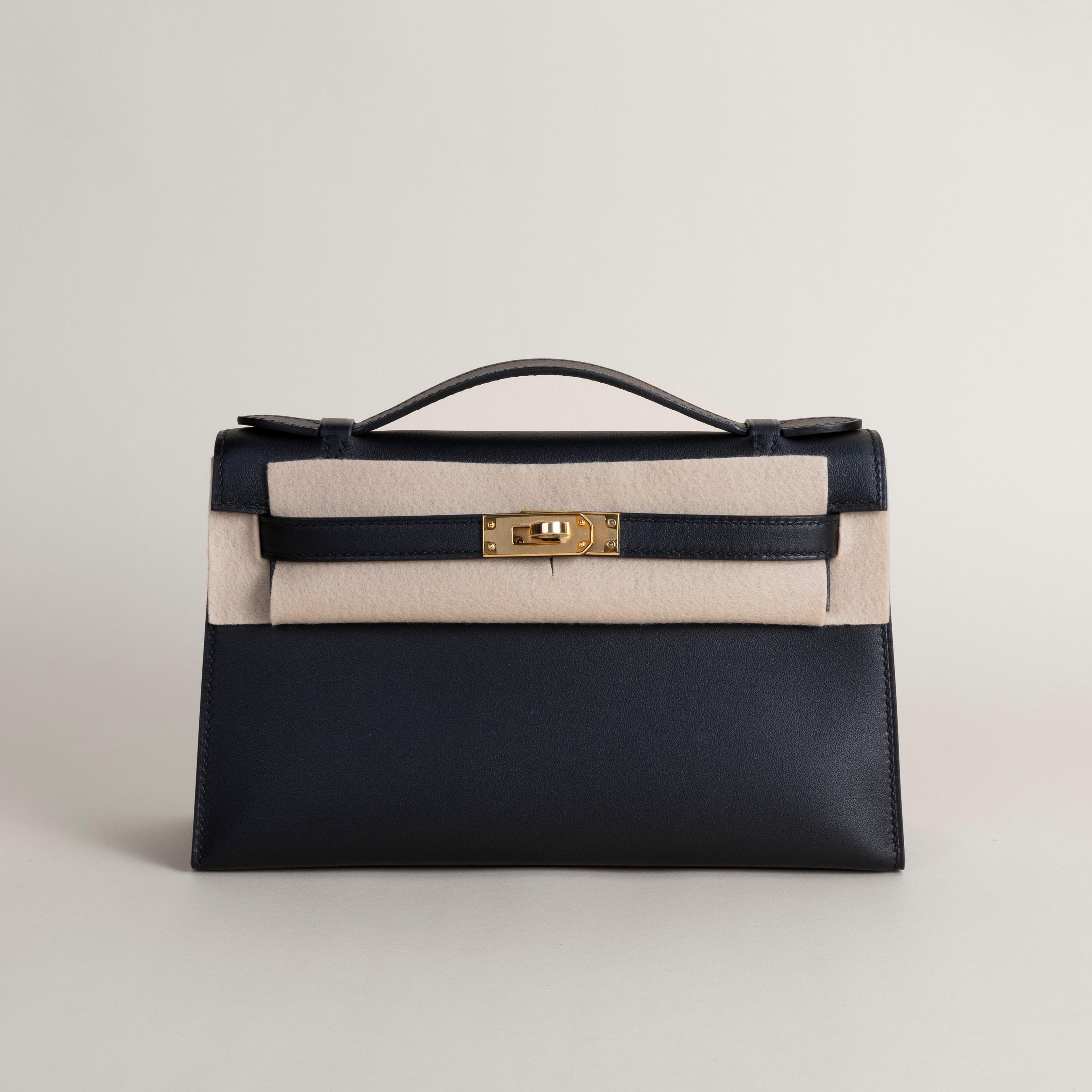 Kelly pochette Swift ck89 Noir GHW