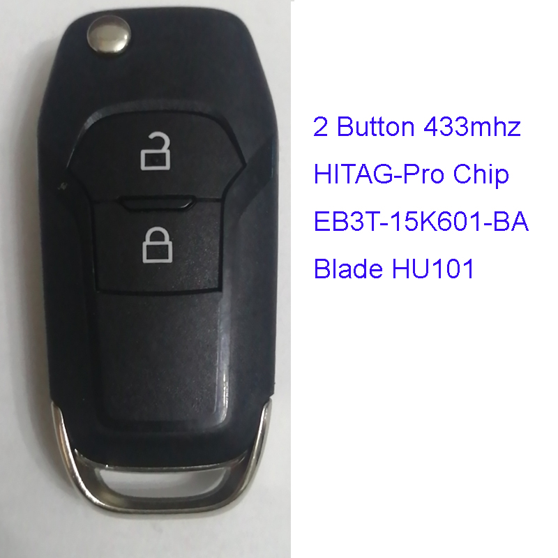 MK160054 433mhz 2 Button Flip Key for Ford Ranger HITAG Pro Chip Part ...