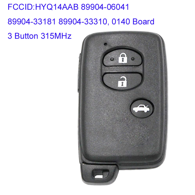MK190199 3 Button 315MHz Smart Key for T-oyota Camry Avalon 2007+ Auto ...