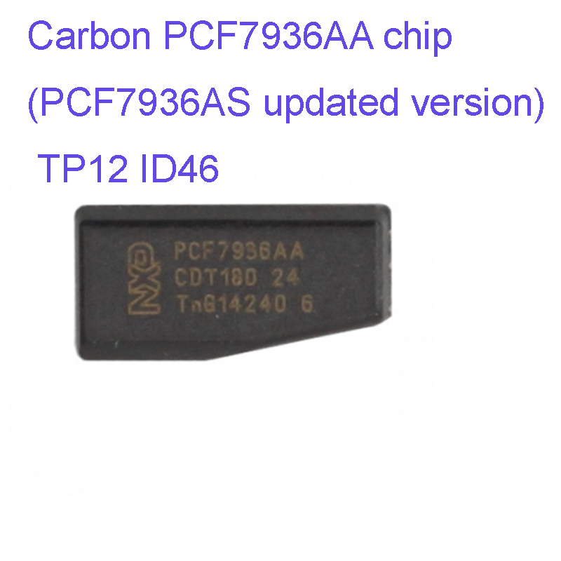 FC300046 Blank key Carbon PCF7936AA chip (PCF7936AS updated version ...