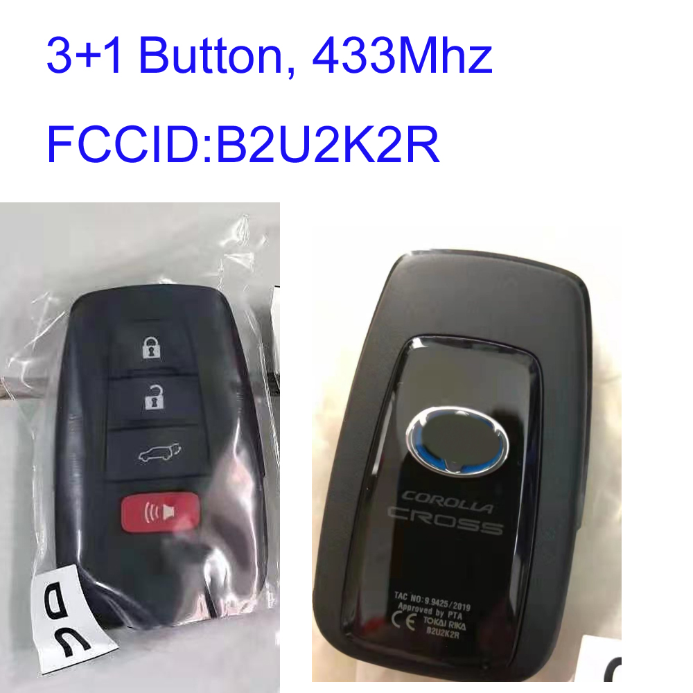 MK190217 Original 3 Button 434MHz Smart Key for T-oyota Fortuner BM1EW ...