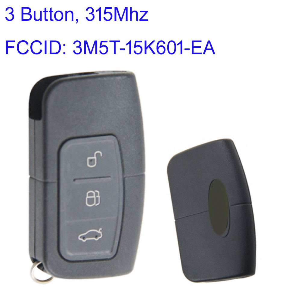 MK160068 3 Buttons 434Hz Smart Key for Ford Focus ST RS 3M5T-15K601-DC ...