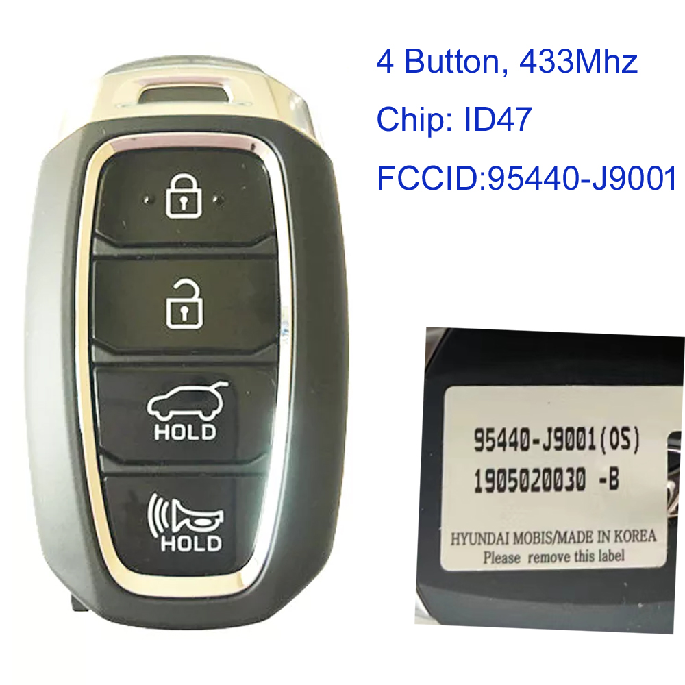 MK140112 4 Button 433MHz Smart Key for H-yundai Car Key Fob 95440-M5300 ...