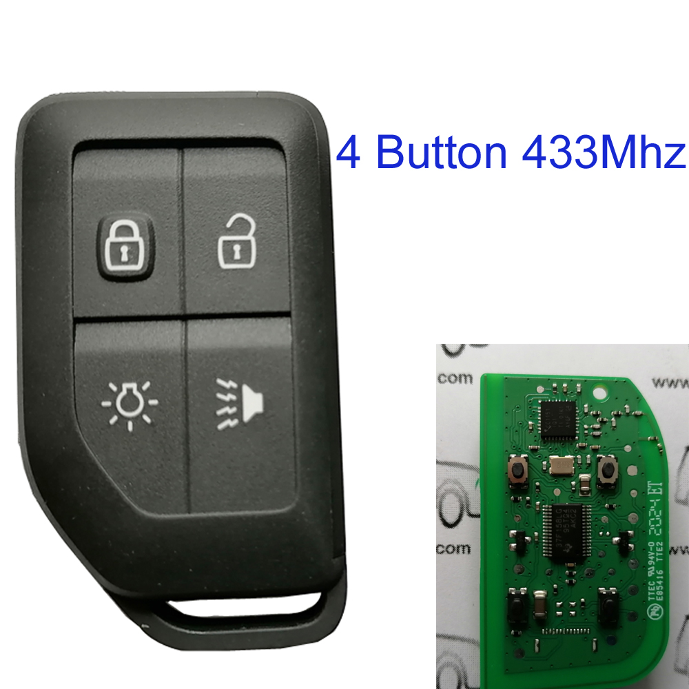 MK170015 433mhz 4 Button Smart Key for Volvo Truck FM4 FH Auto Car Key ...