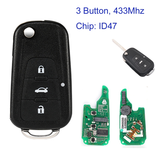 MK410002 3 Button 434MHz Smart Key Remote for Tesla Model S Auto Car ...
