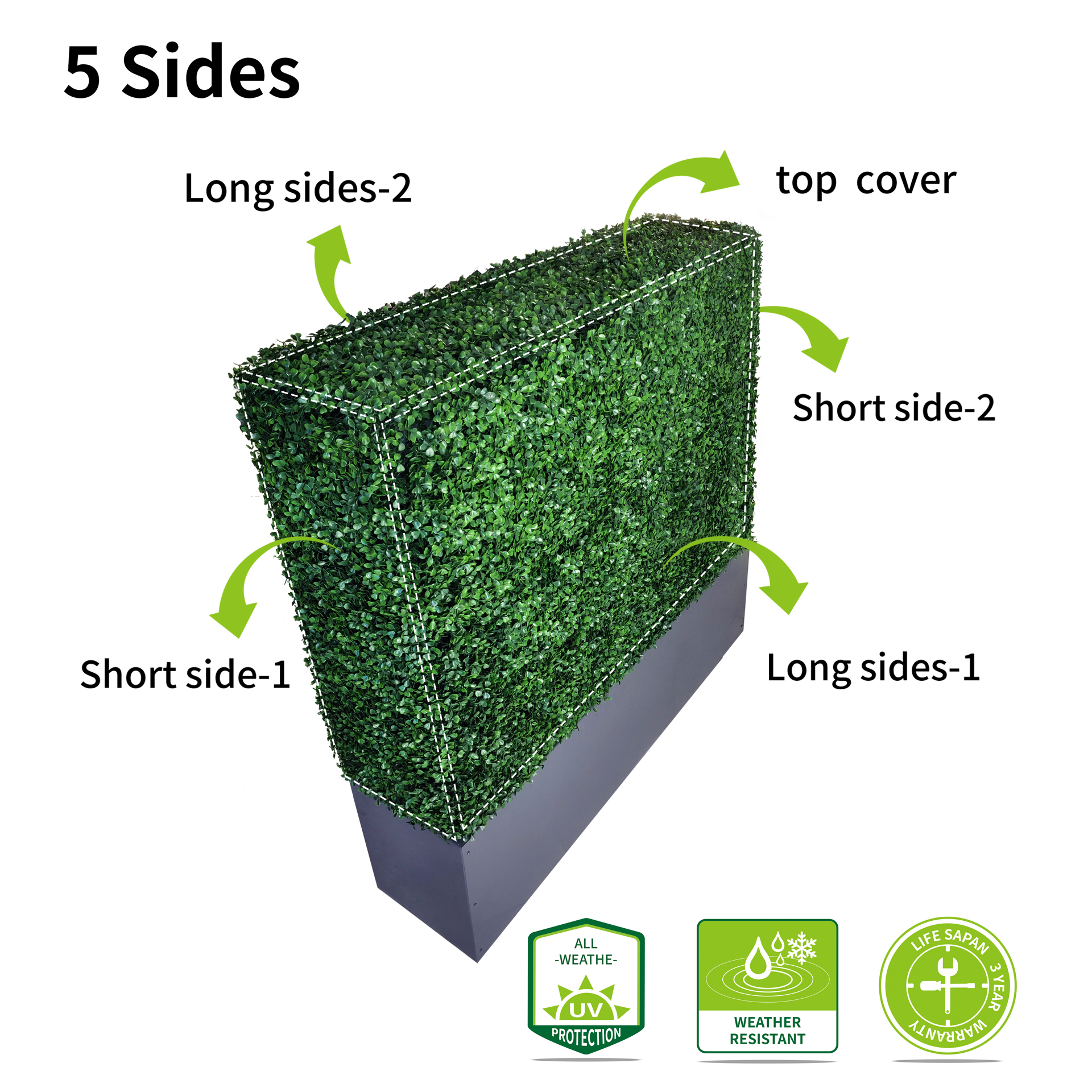 Artificial Living Walls structure
