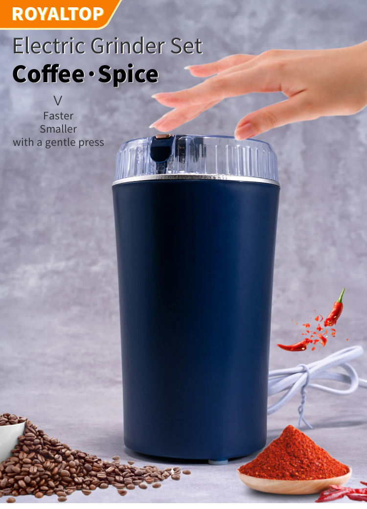 Kitchen Mini electric spice grain mill and coffee bean grinder set